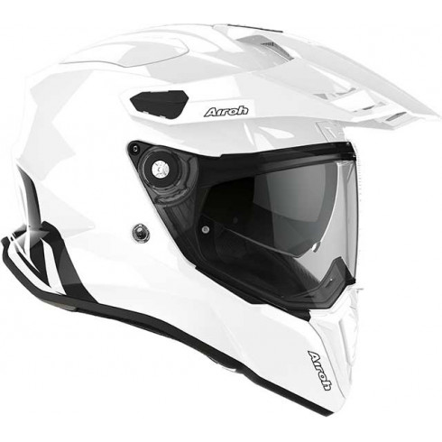 Casca AIROH COMMANDER WHITE GLOSS | Linson Moto